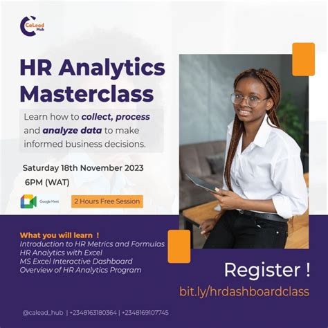 join our hr analytics master class calead hub posted on the topic