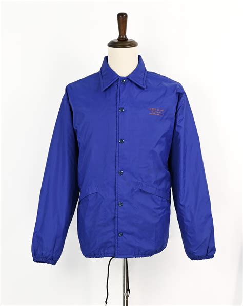 Vintage Blue Pla Jac By Dunbrooke Snap Button Jacket L Barrioboutique