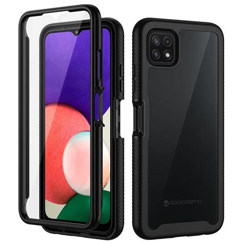 Seacosmo Samsung A22 5g Case Galaxy A22s Case With Screen Protector