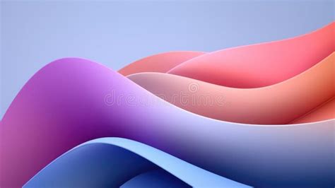 Gentle Pink And Blue Gradient With Soft Swirls Smooth Gradient Concept