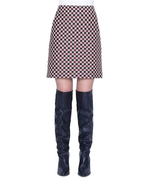 Akris Punto（アクリスプント）の「akris Punto Check Jacquard Mini Skirt（スカート）」 Wear