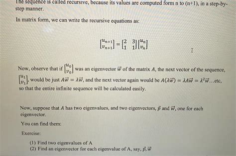 solved the sequence is called recursive because its values