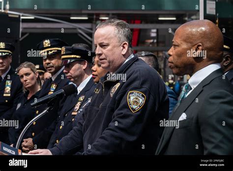 New York Usa 11th Apr 2023 Chief Of Patrol John Chell Speaks During