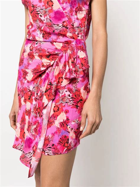 Iro Floral Print Sleeveless Short Dress Pink Farfetch