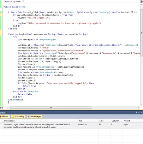 Authentication Doesnt Return Function Stack Overflow