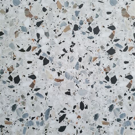 Gạch Terrazzo Màu Xám 60x60 Cmc Gx6814 Đá Mờ Chợ Đá