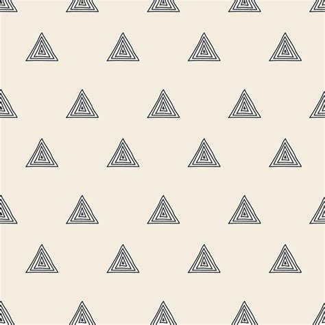 Premium Vector Seamless Pattern With Hand Drawn Triangles Vector Abstract Pattern Background