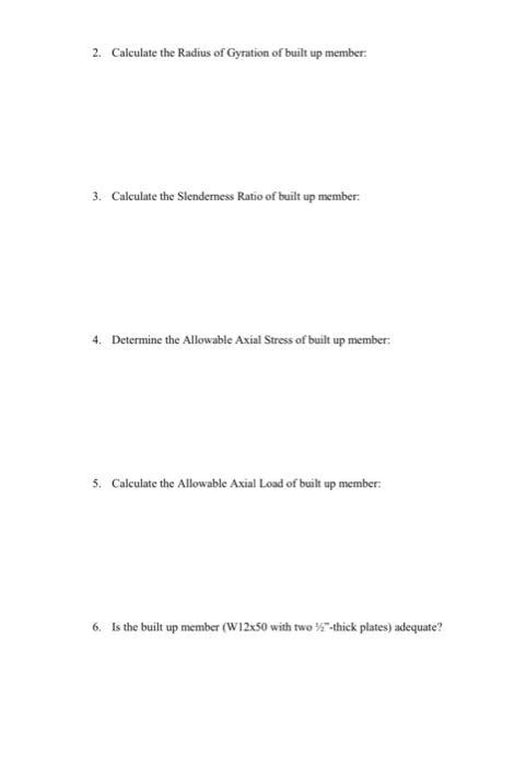 solved 17 aisc column analysis 10 points given pin pin