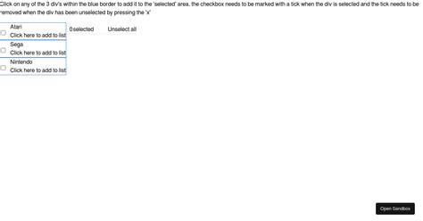 Checkbox Filter Thursday Forked Codesandbox