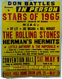 Original Authentic Rolling Stones Concert Posters From The 1960s