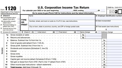 Form 1120 Instructions 2025 2026