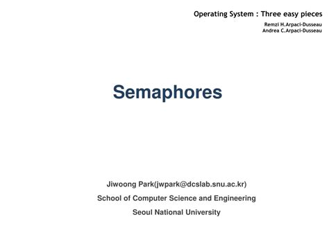 Ppt Semaphores Synchronization Primitives Overview Powerpoint