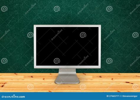 Classroom Computer Monitor Stock Image Image Of Lecture 27665771
