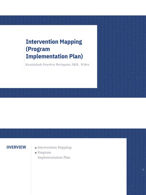 M6 M7 Intervention Mapping Pembuatan Program Dan Monitoring Evaluasi Program Pdf