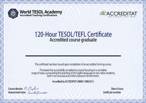 Tesol Certificate Pdf