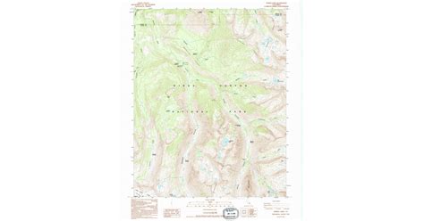 1993 Map Of Sphinx Lakes Tulare County Ca — High Res Pastmaps