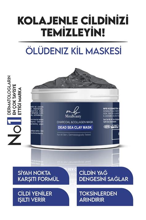 Mira Cosmetics Collagen Dead Sea Clay Mask Stain Acne And Blackhead