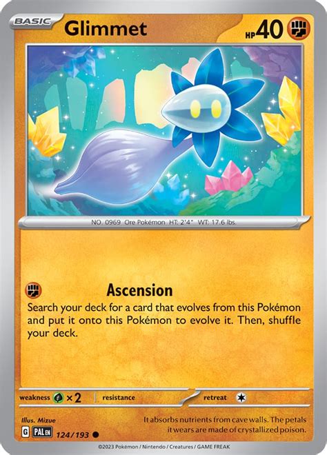 Glimmet Paldea Evolved 124 Bulbapedia The Community Driven Pokémon Encyclopedia