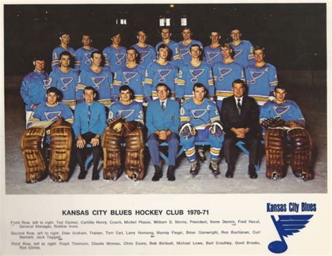 Kansas City Blues Hockey Club 1970 Central Hockey League Hockeygods