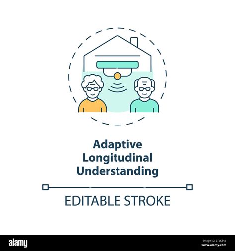 Thin Line Icon Adaptive Longitudinal Understanding Concept Stock Vector Image Art Alamy