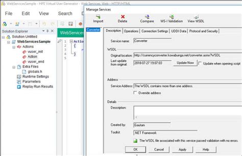 How To Create Web Service Scripting Using Web Services Protocol