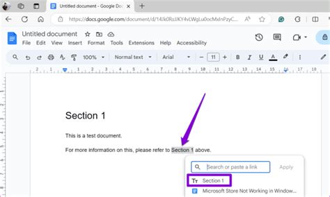 How To Link Paragraphs Or Sections In Google Docs