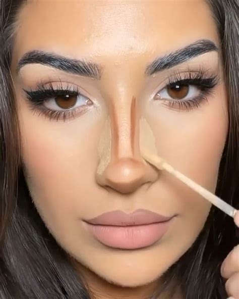 Easy Nose Contour Nose Contour And Highlight Nose Contour Long Nose