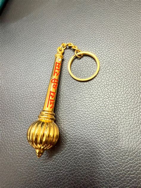 Hanuman Ji Gada Key Chain Divine Protection And Strength Deodap