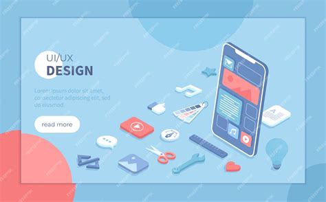 Premium Vector User Interface Ui And User Experience Ux Design Interface Construction Mobile