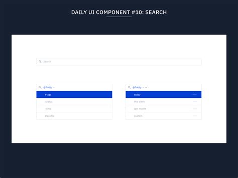 Daily Ui Component 10 Search By Tridip Thrizu On Dribbble
