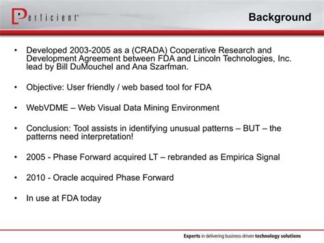 Identifying Safety Signals By Data Mining The Fda Adverse Event Reporting System With Empirica