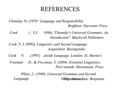 Universal Grammar Ppt