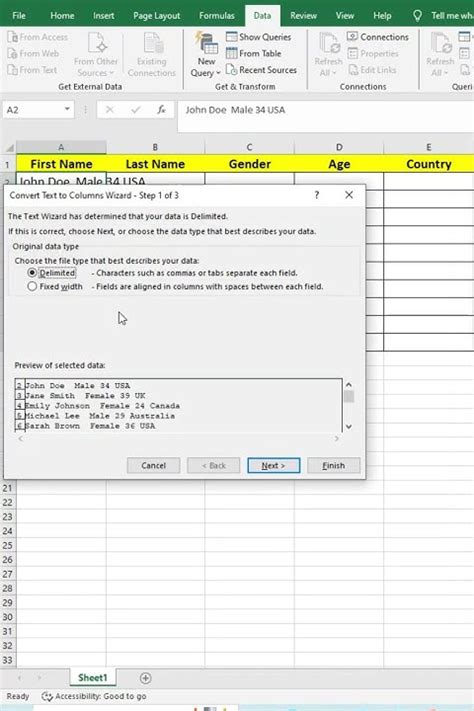 how to separate text into columns in excel quick guide excel