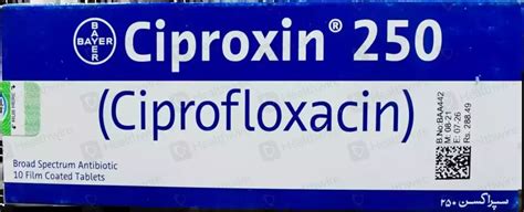 Ciproxin 250mg 10 Tablets Price In Pakistan Uses Dosage Side Effects