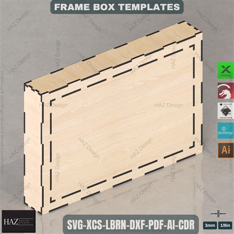 Diy Shadow Box Frame Svg Laser Cut Memory Box File For Glowforge 3d