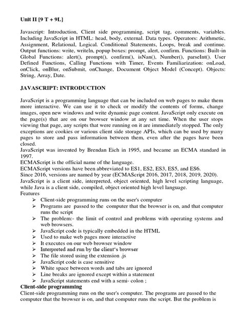 Php Module 2 Pdf Dynamic Web Page Java Script