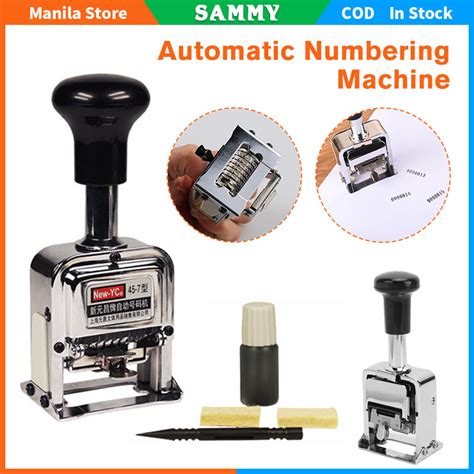 7 Digit Numbering Portable Small Marker Zeroing Automatic Numbering