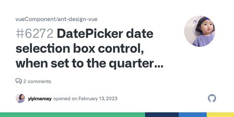 DatePicker Date Selection Box Control When Set To The Quarter Mode Input The Specified Quarter