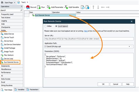 Connecting To Mobile Devices And Opening Testing Sessions Testcomplete Documentation