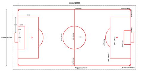 Football Field Standard Dimensions And Free Dwg Layakarchitect