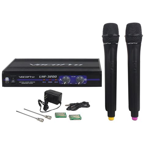 Vocopro Uhf 3200 Dual Wireless Karaoke Microphones Wireless Mic System
