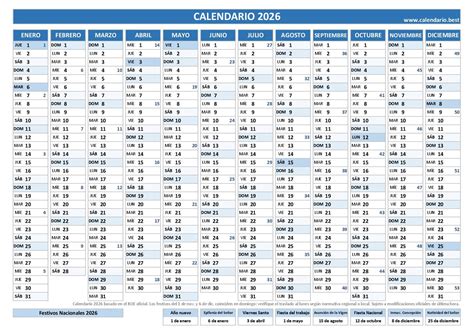 Calendario Anual 2026 Para Imprimir 12 Meses En 1 Hoja Pdf