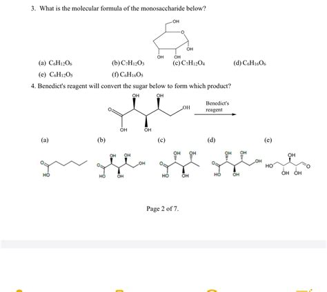 What Is The Molecular Formula Of The Monosaccharide