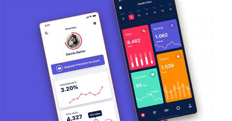 Data Analysis Statistics Ui Mobile App Ux And Ui Kits Ft App And Mobile Envato