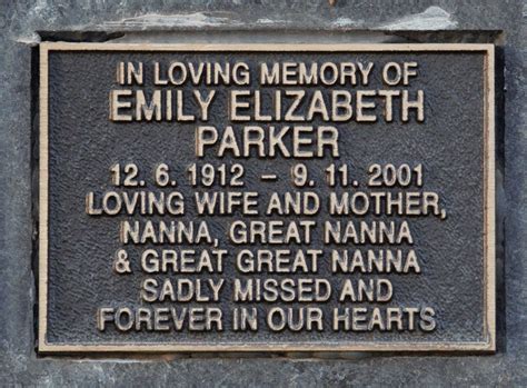 Emily Elizabeth Parker 1912 2001 Find A Grave Memorial