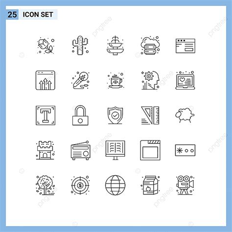 web pictogram vector design images pictogram set of 25 simple lines of