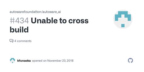 Unable To Cross Build · Issue 434 · Autowarefoundation Autoware Ai · Github