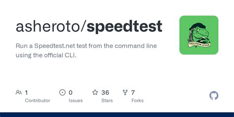 Github Asherotospeedtest Run A Test From The Command