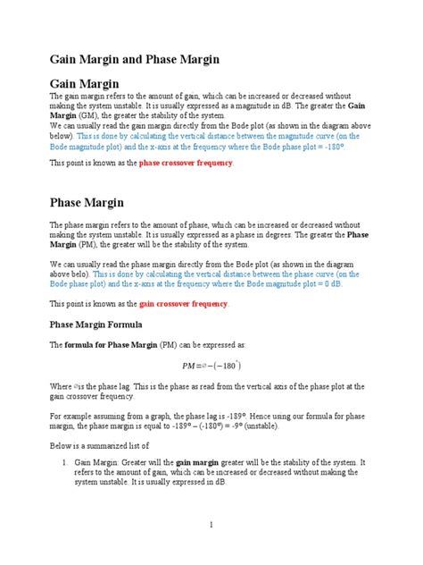 8 gain margin and phase margin pdf electronics telecommunications