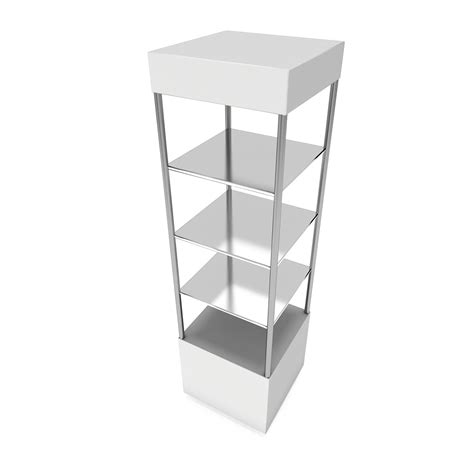 전시용 유리 선반이있는 쇼케이스 박람회 디자인을위한 전시회 부스 모형 받침대 3d 모델 25 Max Obj Fbx Free3d